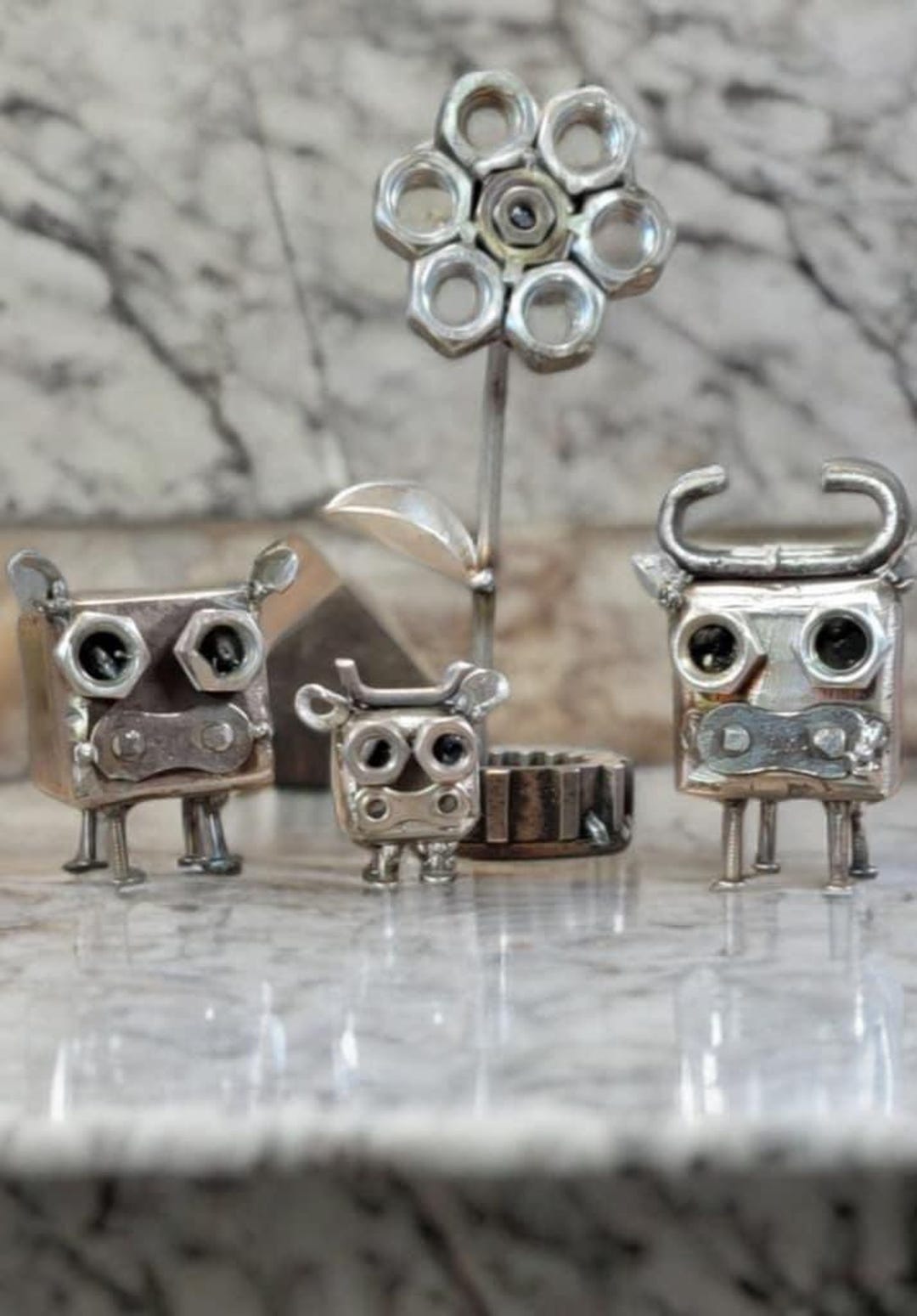Miniature Metal Cows - Etsy