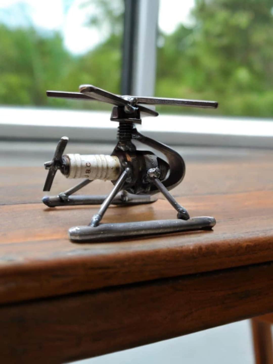 Helicopter Metal Art - Etsy