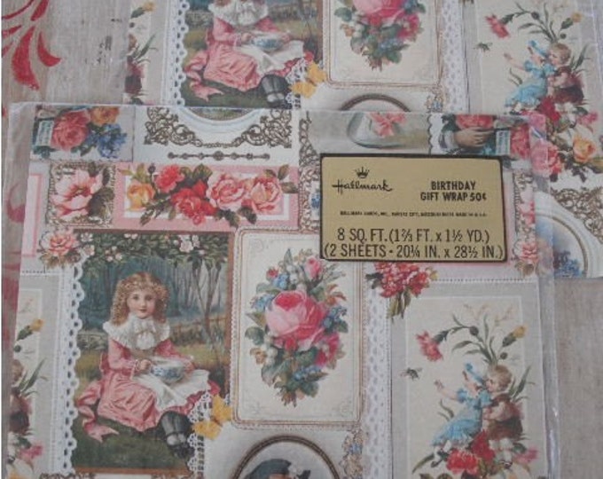 Vintage Hallmark Wrapping Paper Victorian and More - Etsy