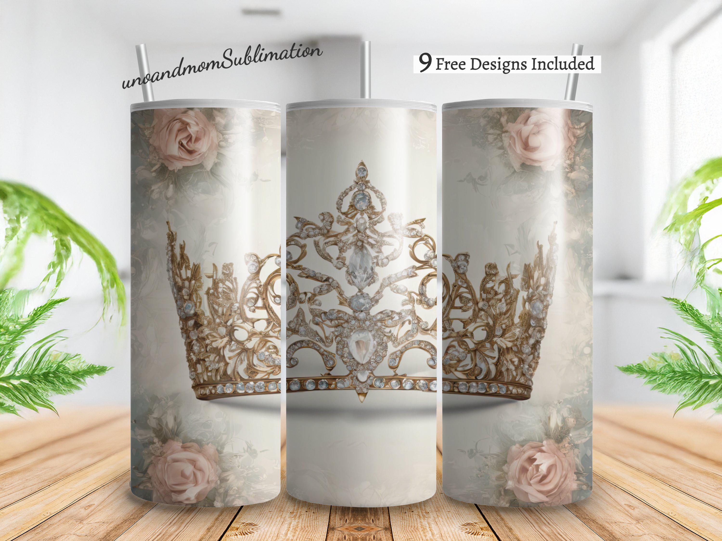 Jeweled Crystal Bridal Tiara Wedding Princess Crown 20 Oz Skinny ...