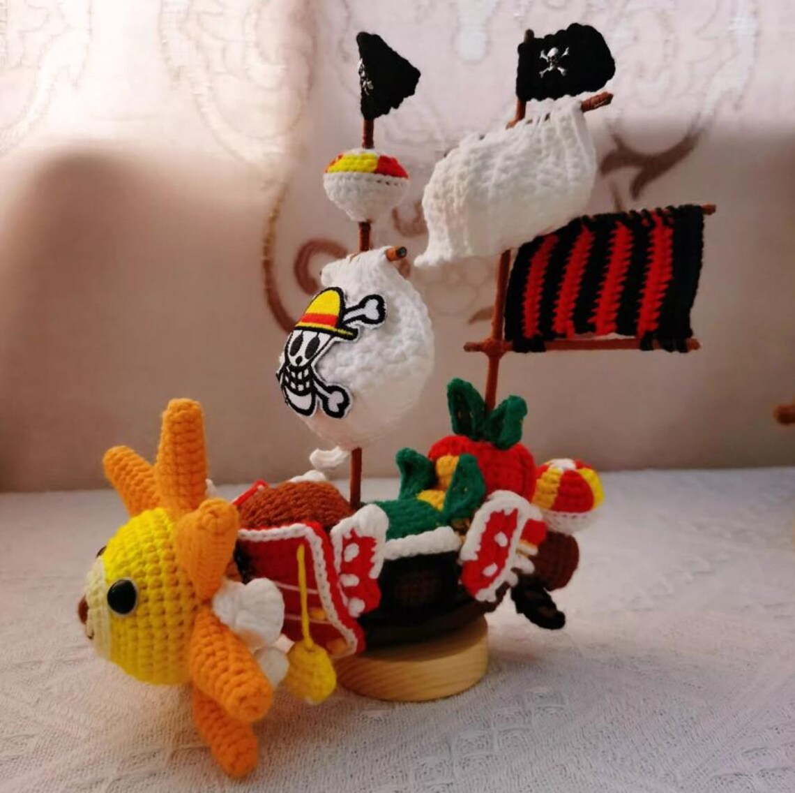 Handcrafted Crochet One Piece Pirate Boat Thousand Sunny Going Merry ...