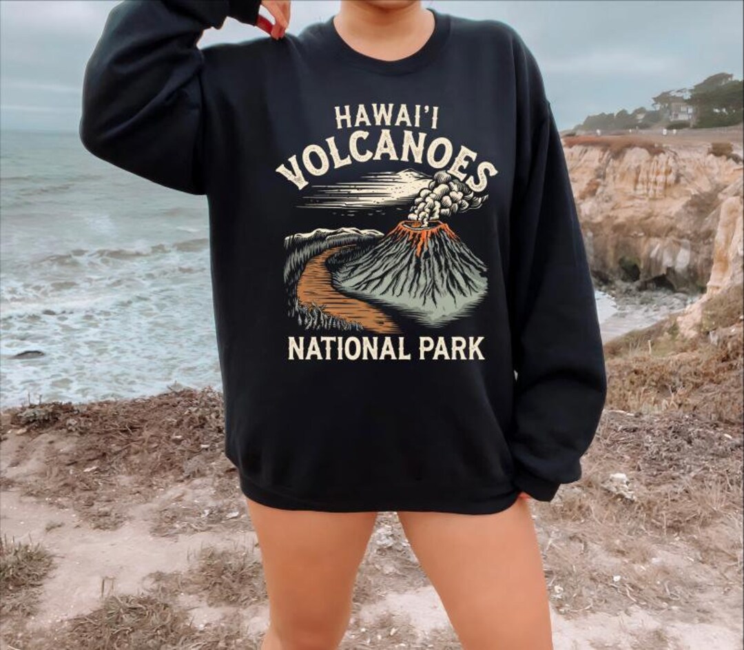 Hawaii National Park Sweatshirt, Volcano Trail Sweater, Surf Style ...