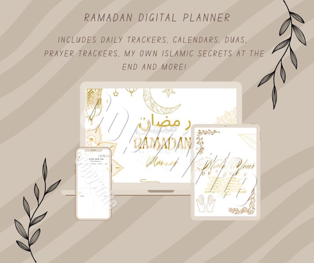 Ramadan Digital Planner – Printable Interactive Organizer (PDF) - Etsy