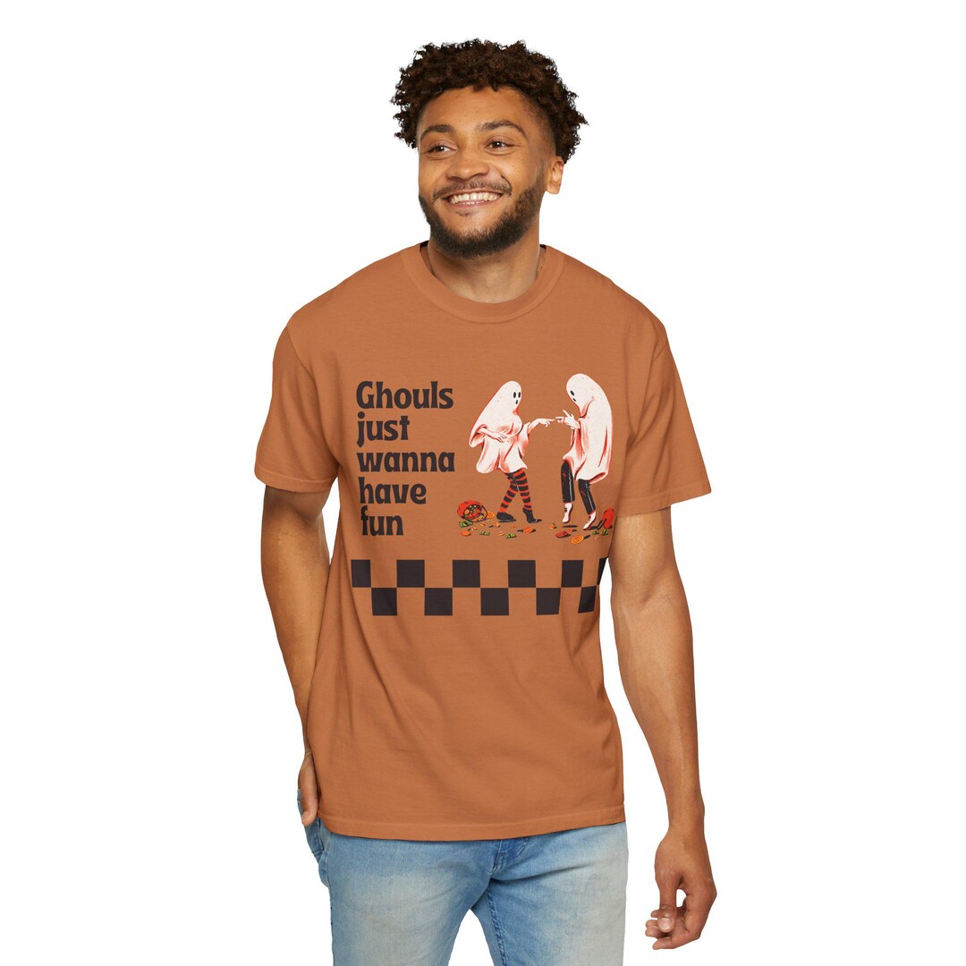 Dancing Ghouls Halloween Tee: Comfort Colors Ghost Shirt - Etsy