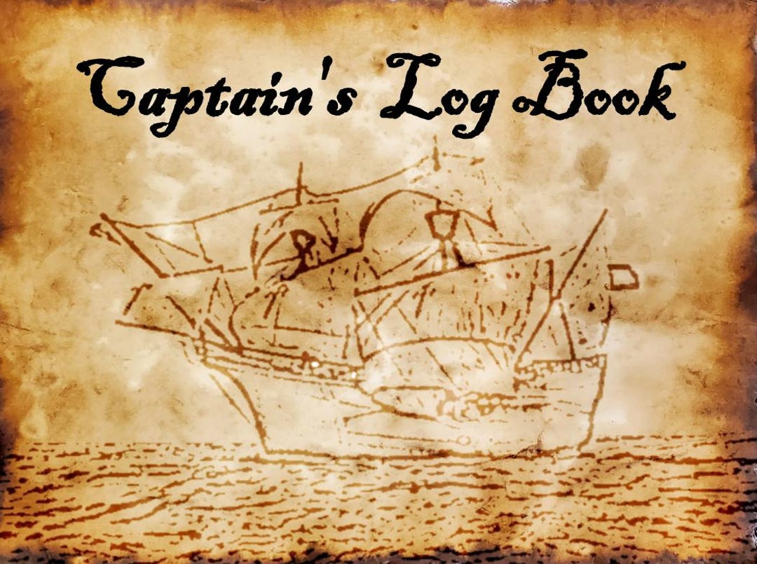 Old World Captain's Logbook - Etsy