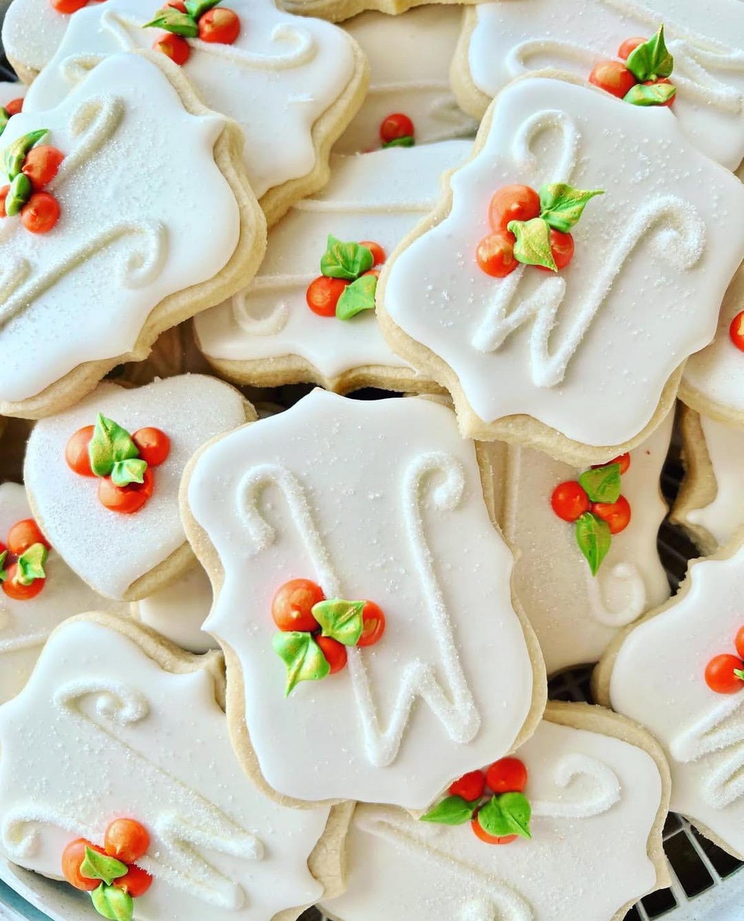 Initial| Monogram Citrus Themed Decorated Sugar Cookies Set of 1 Dz - Etsy