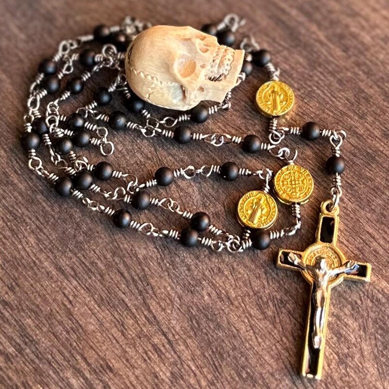 Skull Rosary - Etsy
