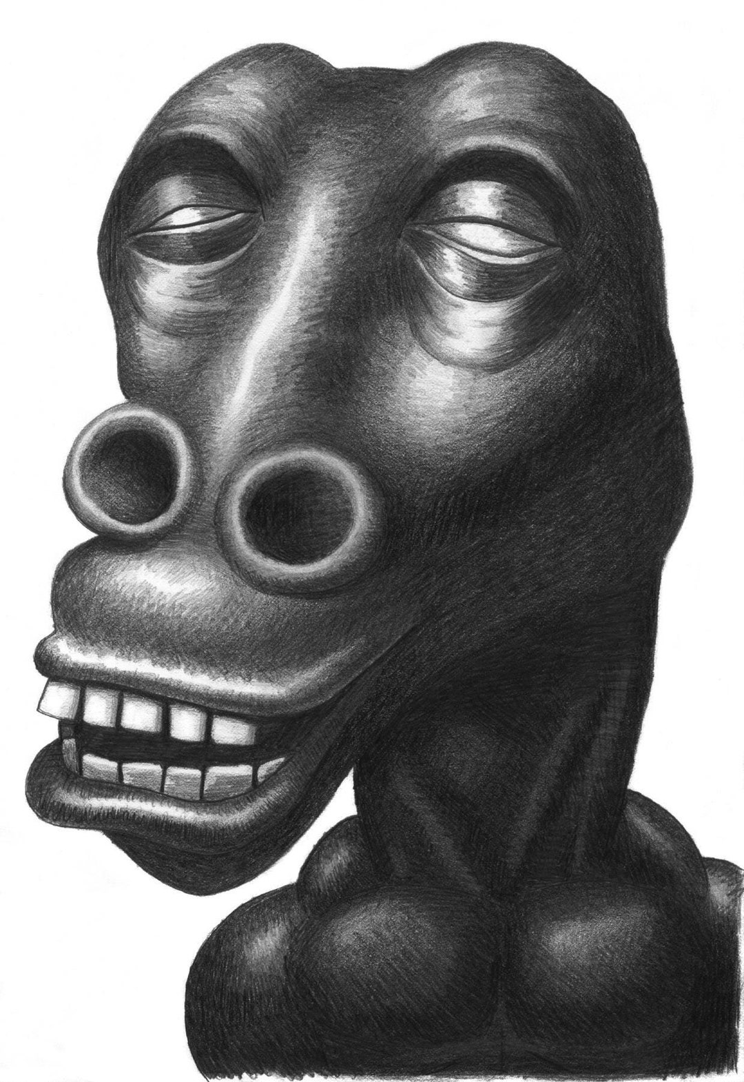 Original Graphite Drawing,surreal Art,dark Art,visionary Art,black and ...