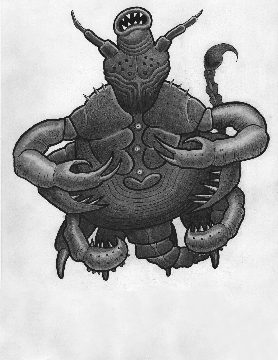 Original Graphite and Ink Preliminary Drawing,surreal Art,dark Art ...