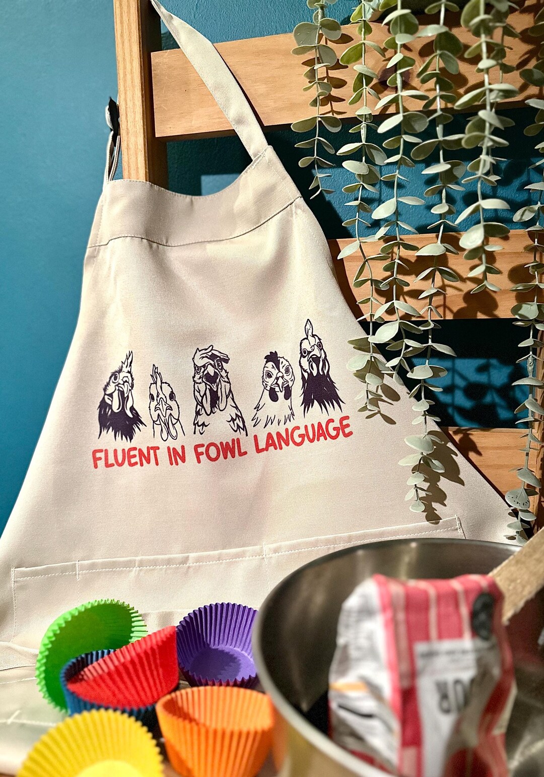 Fluent in Fowl Language Apron - Etsy