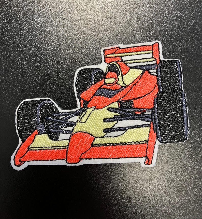 Patches, Racing Car Iron-on Transfer, F1, Race Car, Embroidered Patch ...