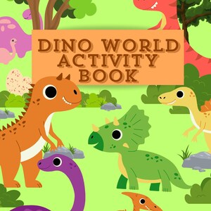 Dinosaur Activity Book Kids Busy Book Printable Activity Book for Kids ...