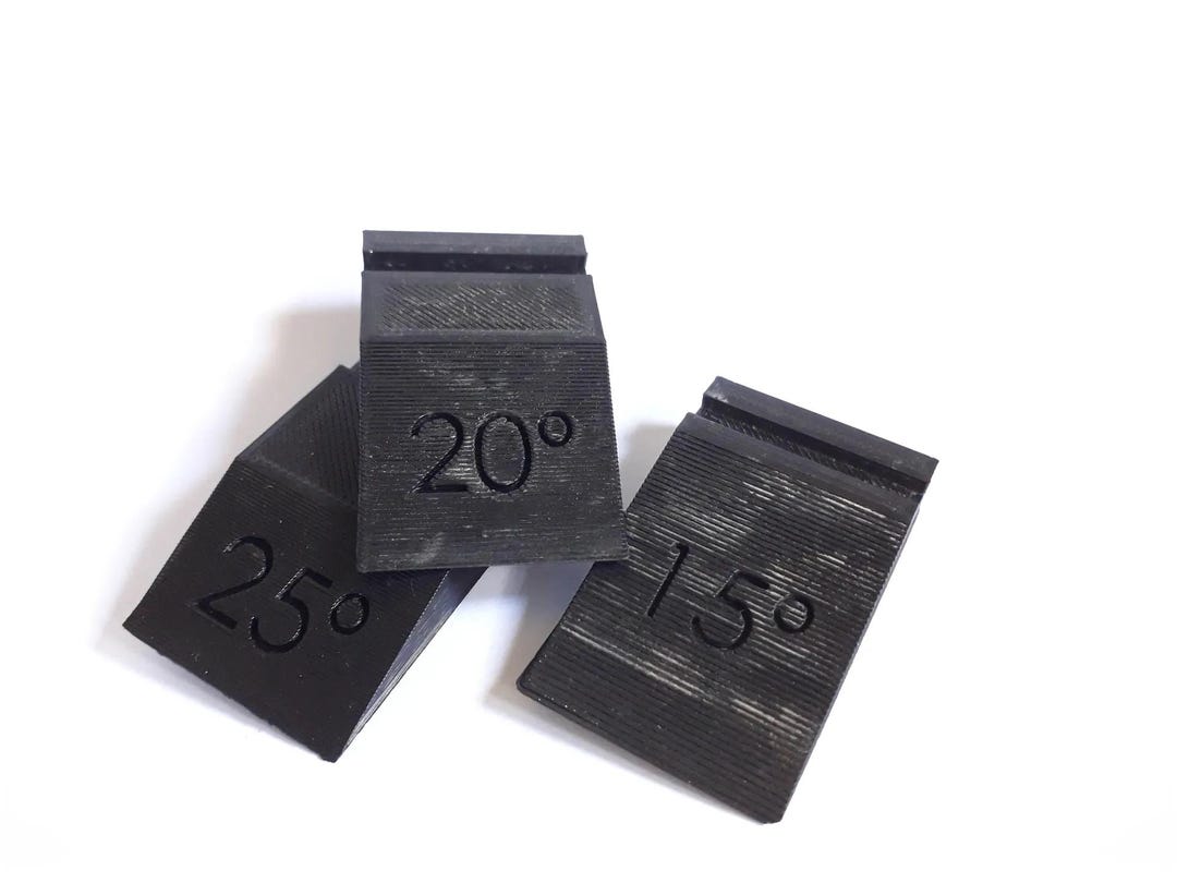 Knife Sharpening Angle Guides - 3 PACK - Precision Guides for 15º, 20º ...