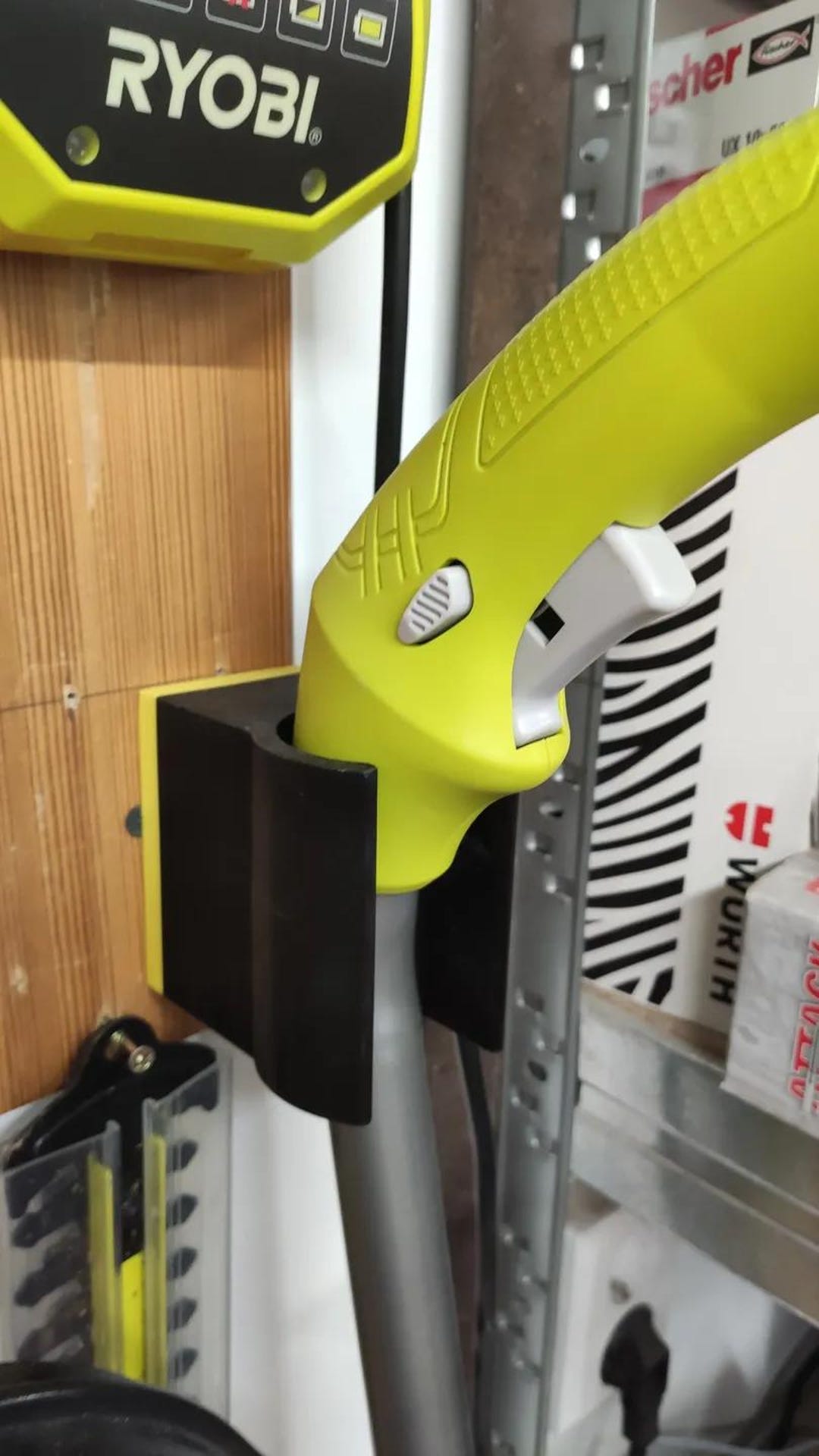 Ryobi Trimmer Holder - Wall Mount for Secure Trimmer Storage - Perfect ...