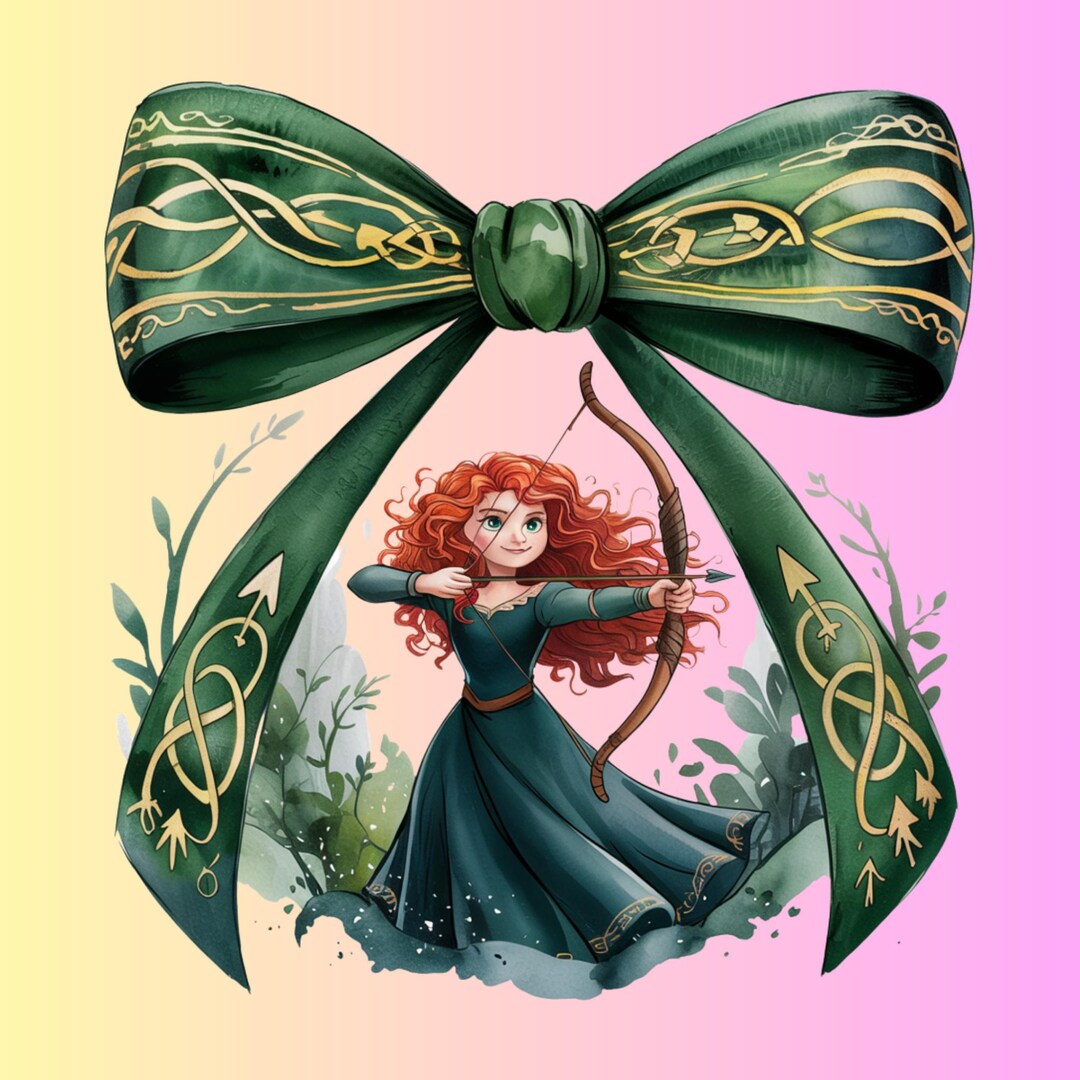 Disney Princess Merida Bow Bundle, Magic Kingdom, Digital, Princesses ...