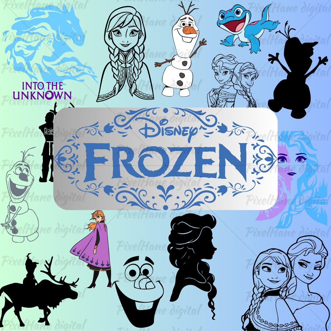 Frozen PNG Clipart Bundle: Elsa, Anna, Olaf, Sven (digital Download) - Etsy