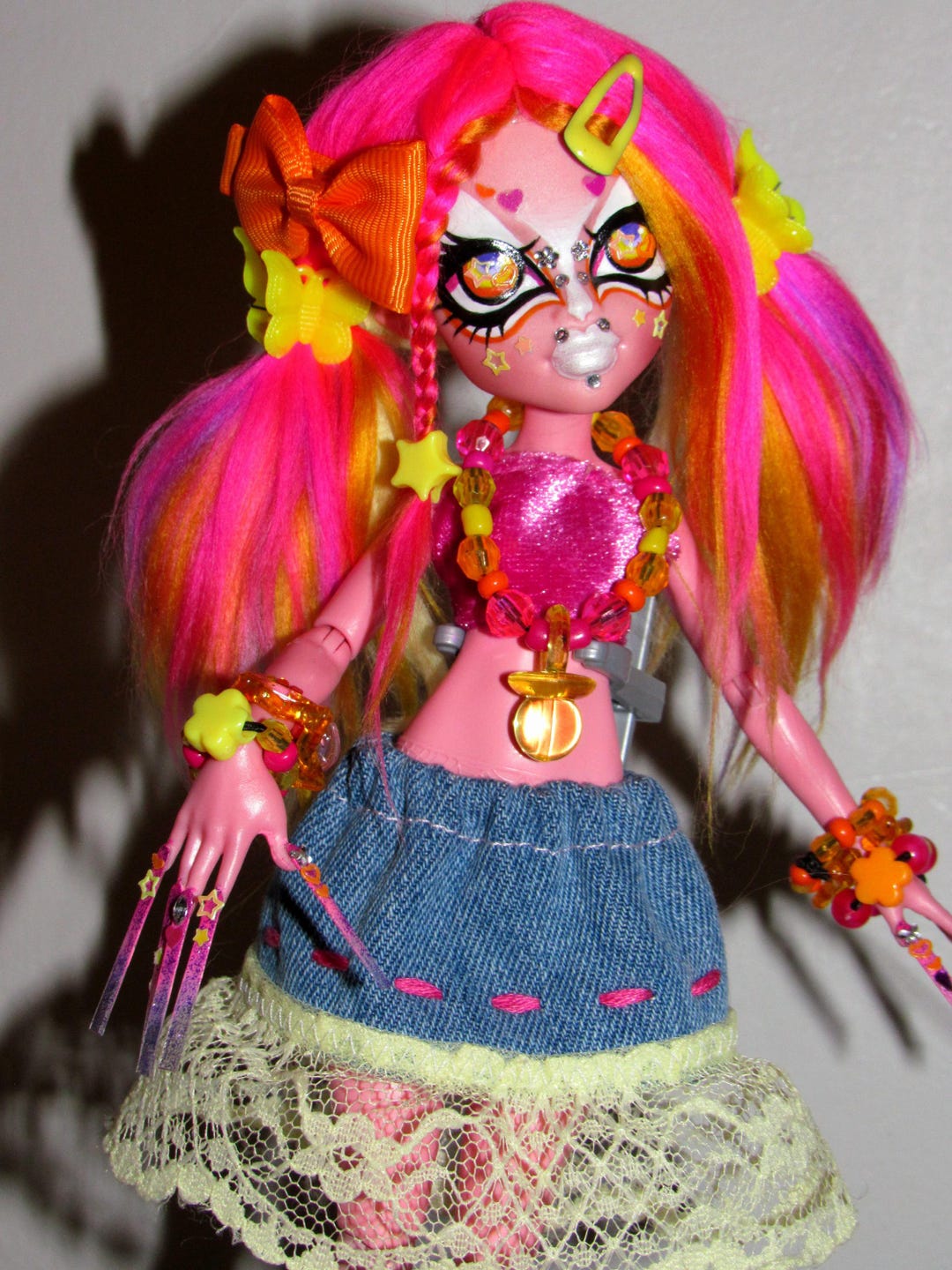 Monster High Lagoona Gyaru OOAK Custom Doll - Etsy