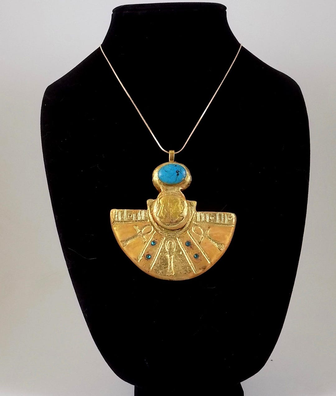 Egyptian Isis Ankh Amulet Pendant Pottery - Etsy