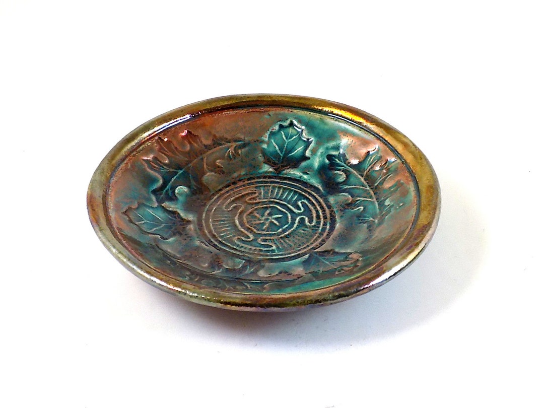 Greek Goddess Hecate's Wheel Acorn and Oak Leaf Offering Bowl Handmade ...