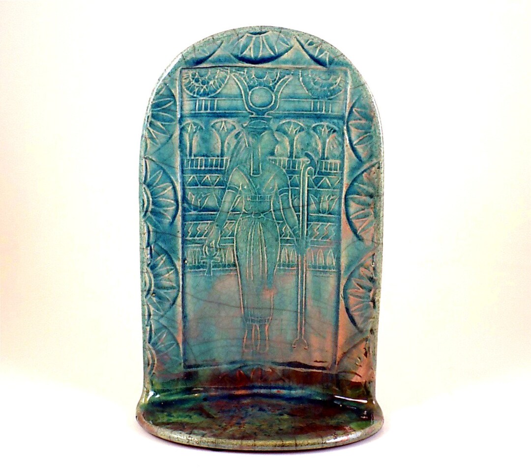Egyptian Goddess Hathor Shrine Handmade Raku Pottery - Etsy