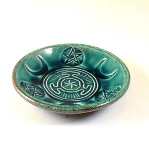 Greek Goddess Hekate Hecate Raku Offering Bowl Handmade Ceramic Pottery ...