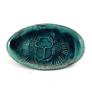 Scarab Egyptian Raku Pottery - Etsy