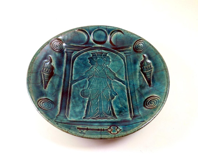Greek Goddess Hecate Hekate Torch Offering Bowl Handmade Ceramic ...