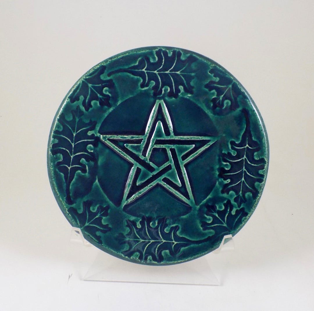 Pentagram Altar Tile Handmade Slab Pottery - Etsy