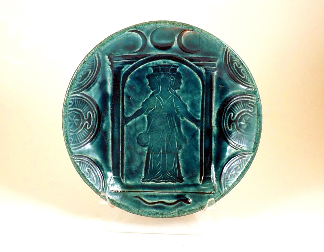 Greek Goddess Hecate Hekate Wheel Offering Bowl Handmade Ceramic ...