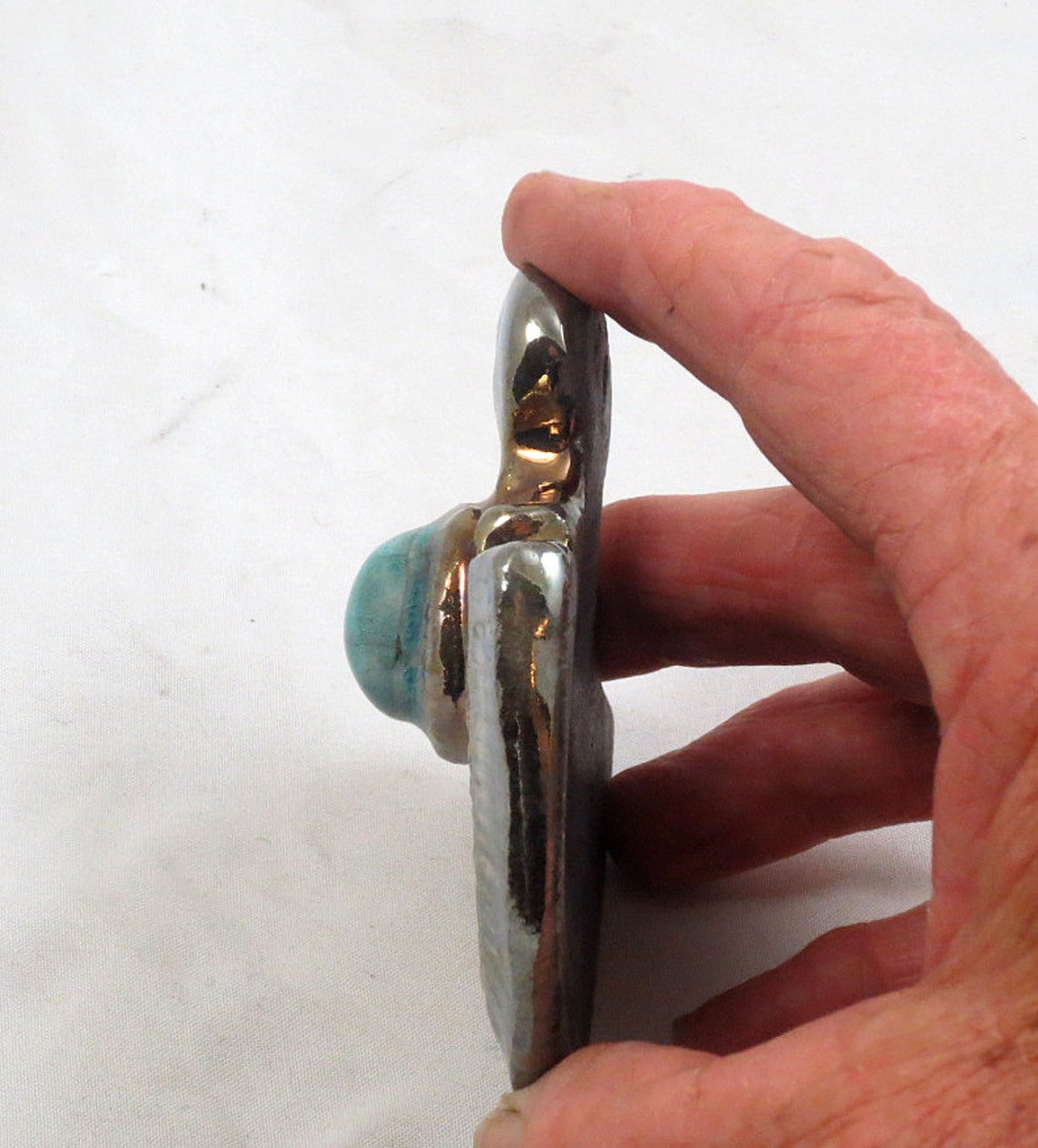 Egyptian Ankh Amulet Pendant Raku Pottery - Etsy