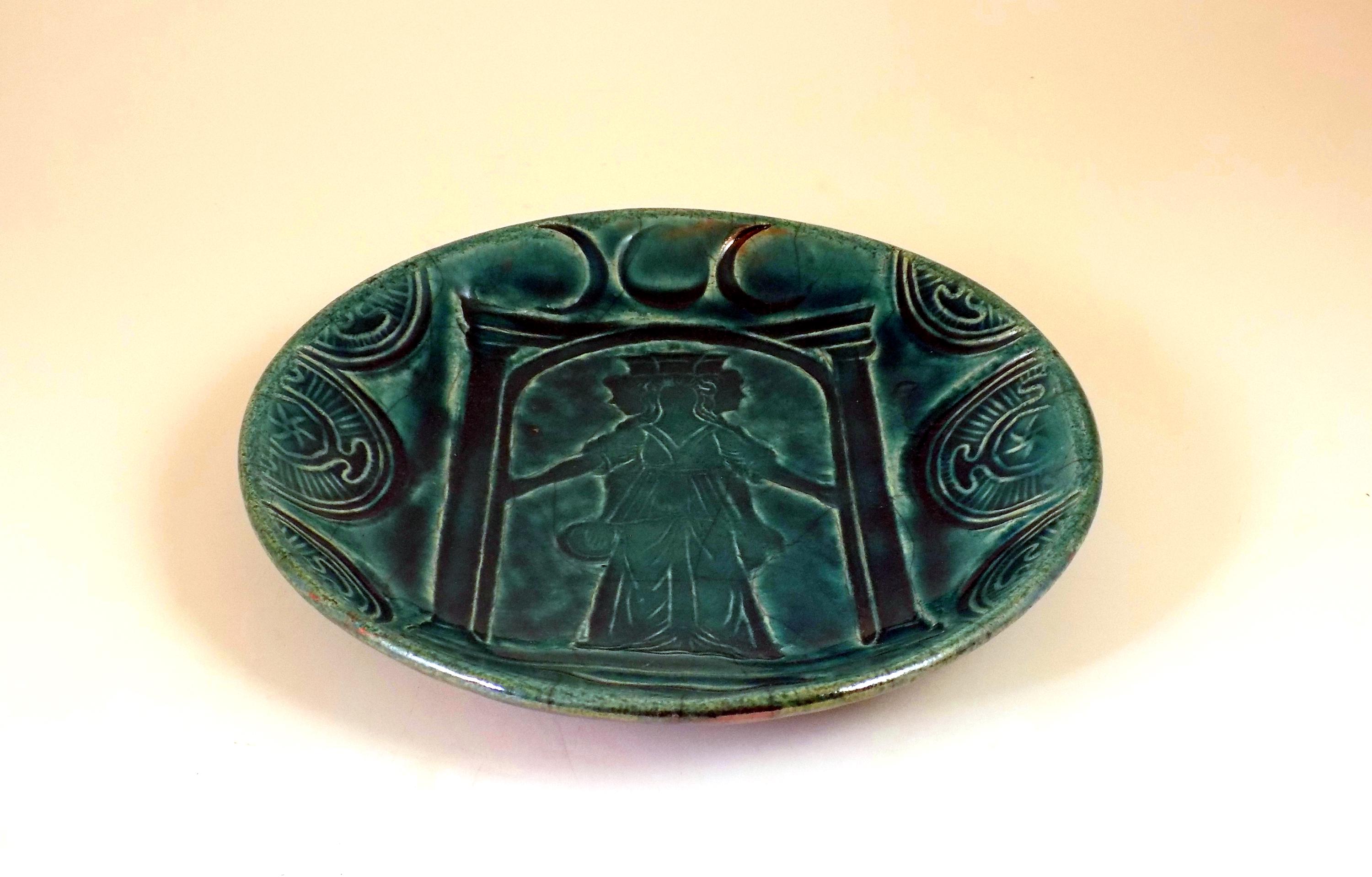 Greek Goddess Hecate Hekate Wheel Offering Bowl Handmade Ceramic ...
