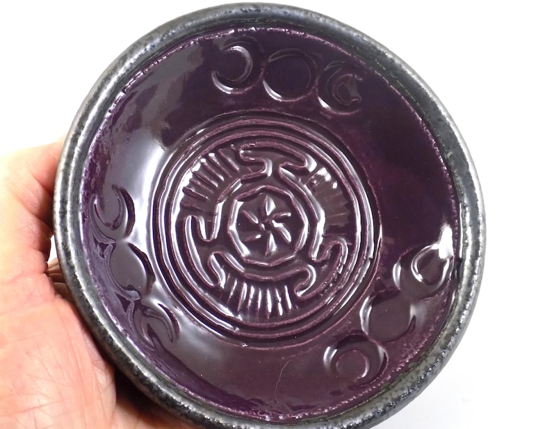Greek Goddess, Hecate, Hekate's Wheel, Offering Bowl in Purple ...