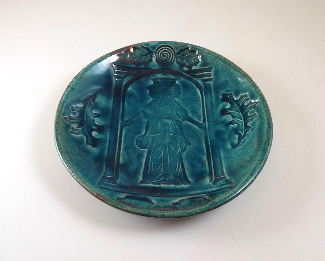 Greek Goddess Hekate Hecate's Wheel Offering Bowl Handmade Raku Pottery ...