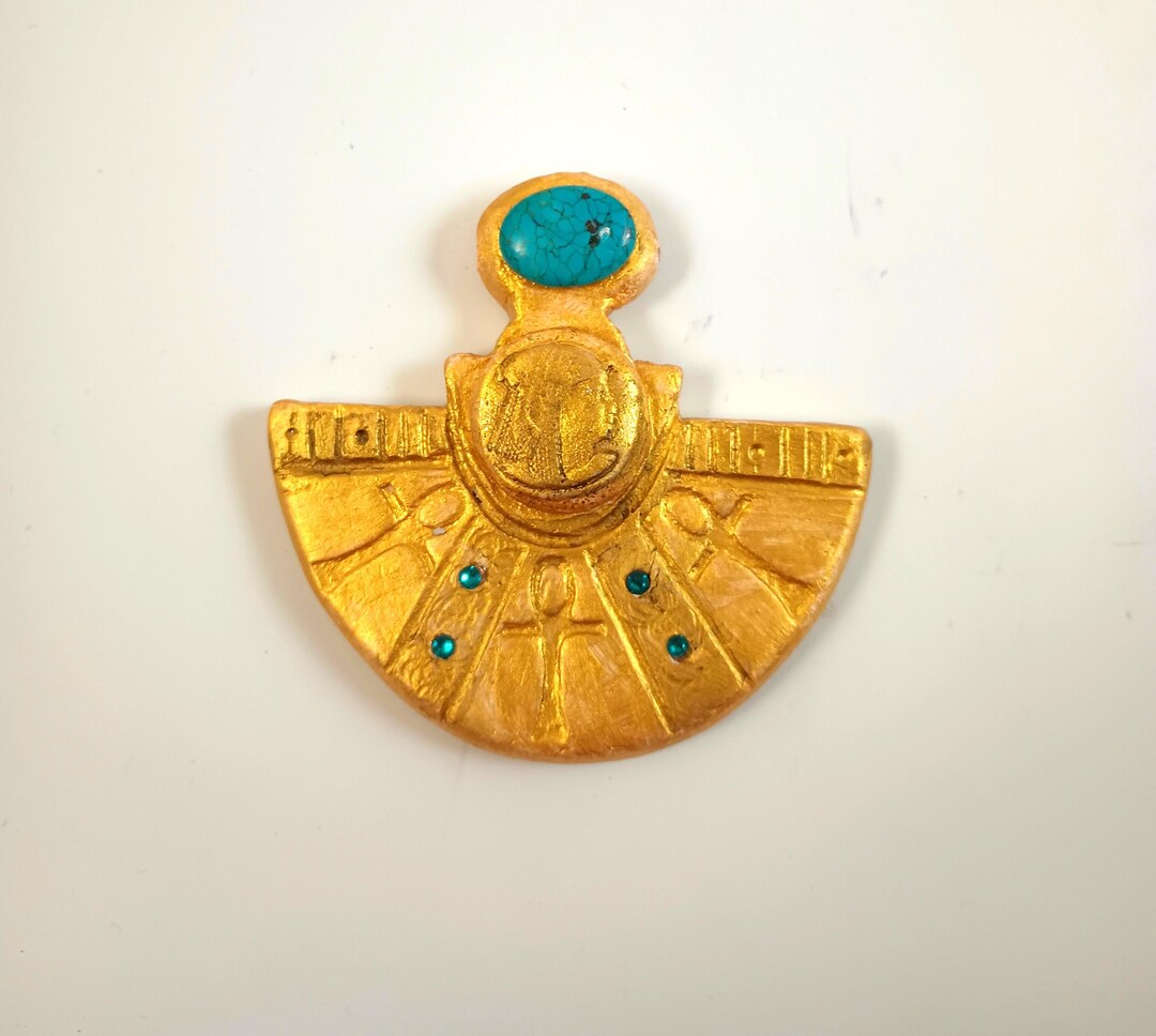 Egyptian Isis Ankh Amulet Pendant Pottery - Etsy