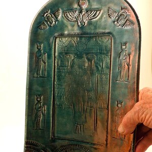 EGYPTIAN GODDESS HATHOR Shrine Handmade Raku Pottery - Etsy