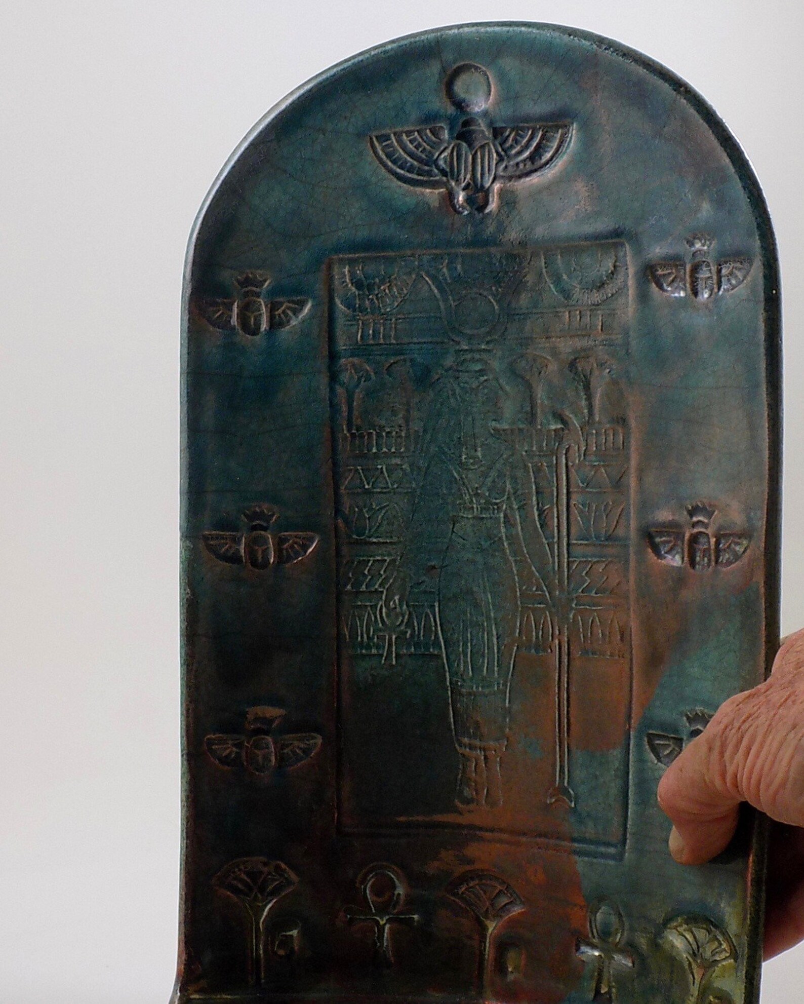 EGYPTIAN GODDESS HATHOR Shrine Handmade Raku Pottery - Etsy