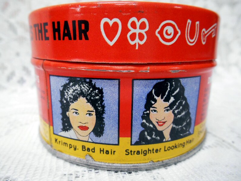 Vintage 1930's Lucky Brown Hair Dressing Tin for Men and Women, Great ...