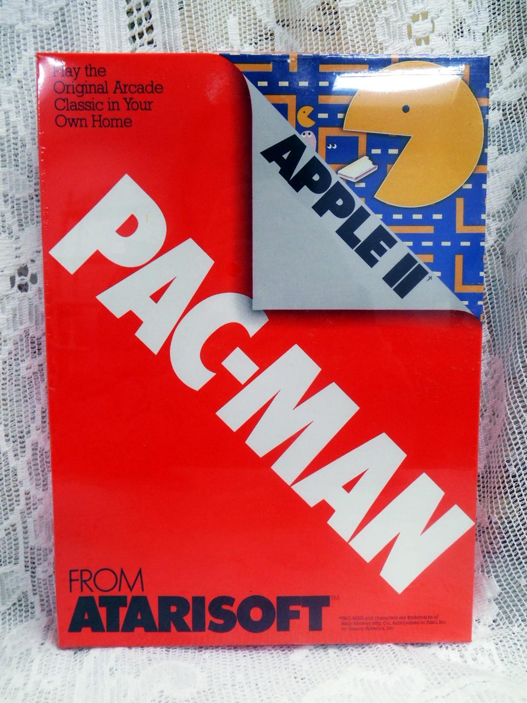 RARE Vintage 1983 Apple II Atarisoft Pac Man, Atari Video Game, Factory ...
