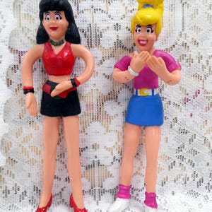 PAIR of Vintage 1989 Jesco Archie Comics Bendable Betty and Veronica ...