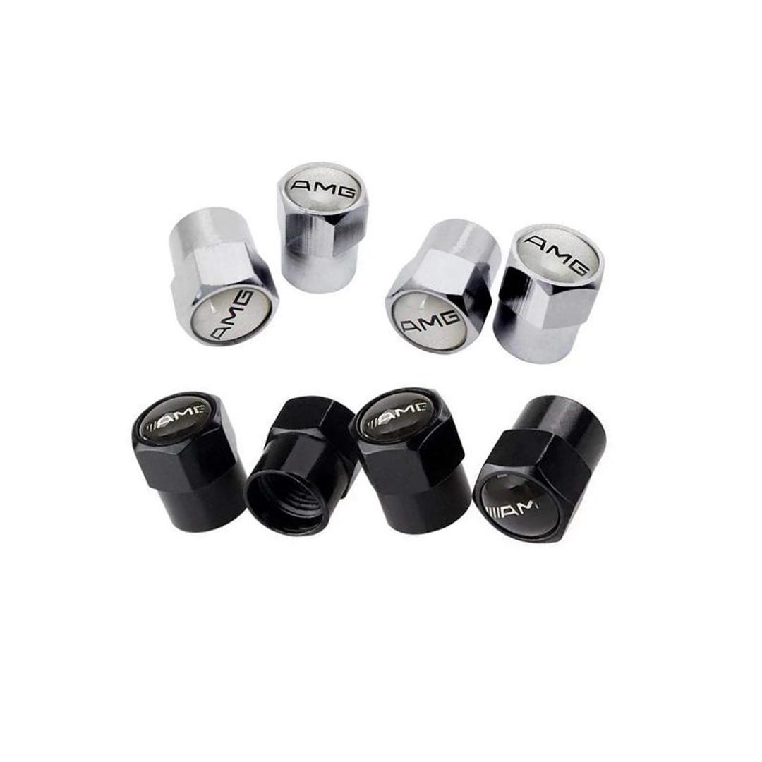 4 Mercedes-benz AMG Valve Caps Metal Black or Red 12.7 Mm X 10.2 Mm - Etsy