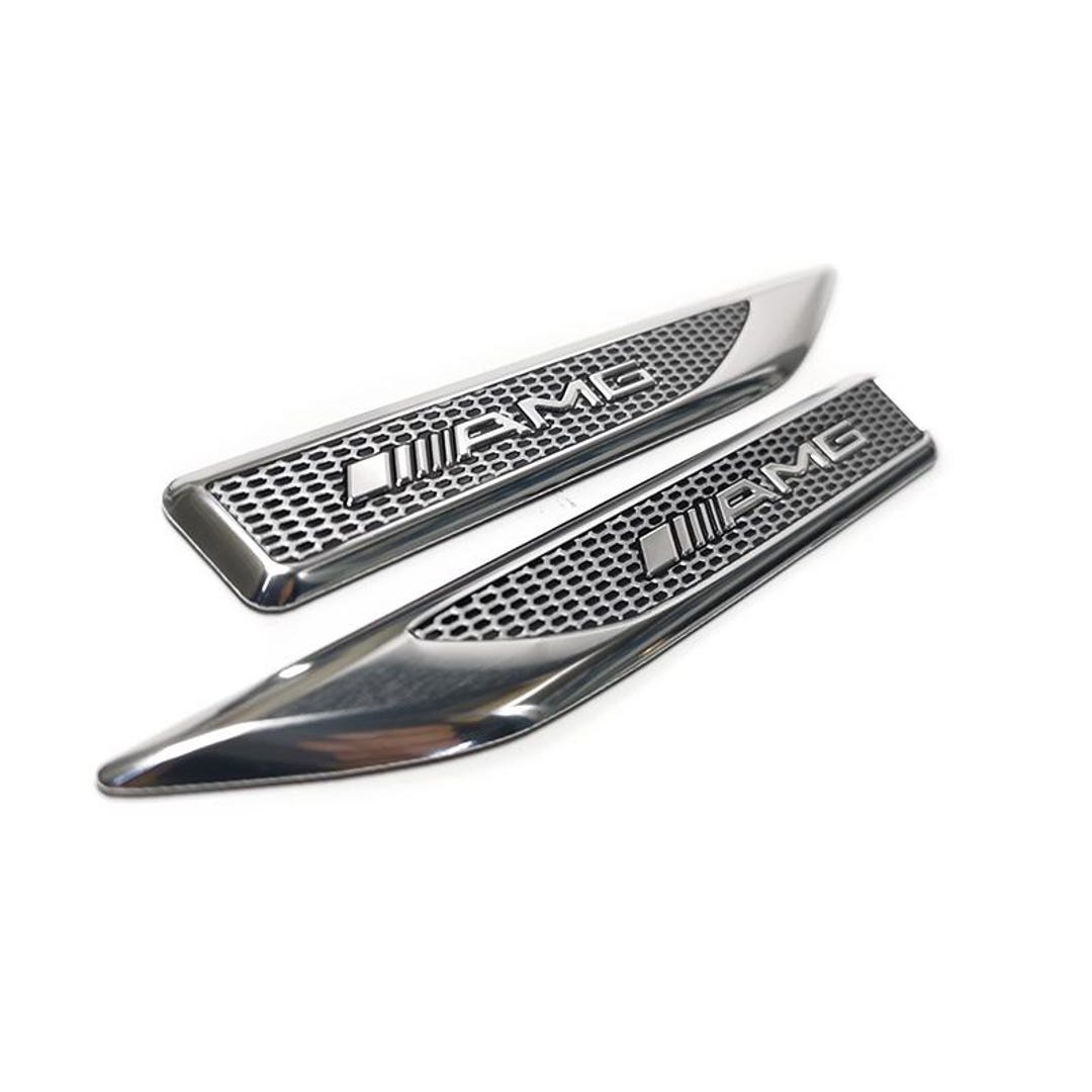 2 AMG Mercedes Benz Wings Side Logo Emblems 153 X 23 Mm Silver - Etsy