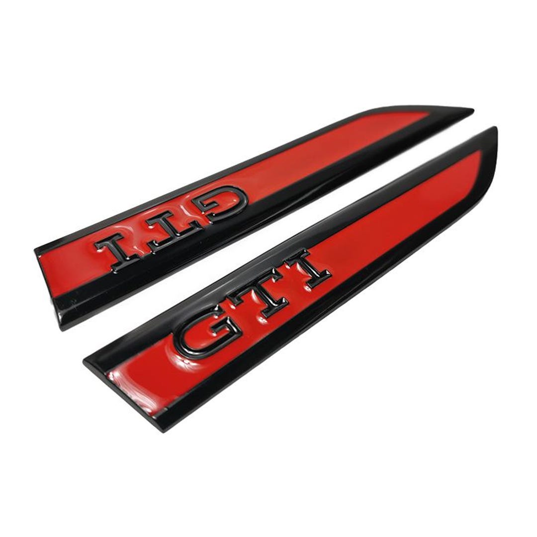 GTI Side Wings Metal Logo Emblem 148x20mm for Golf GTI R - Etsy