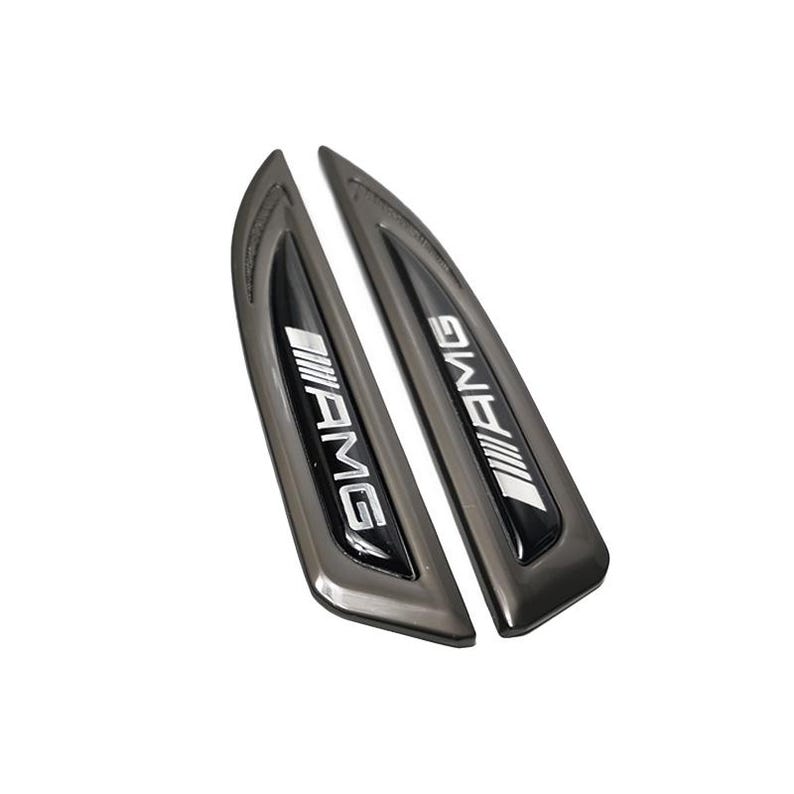 2 AMG Mercedes Benz Wings Side Logo Emblems 147x26 Mm Black - Etsy