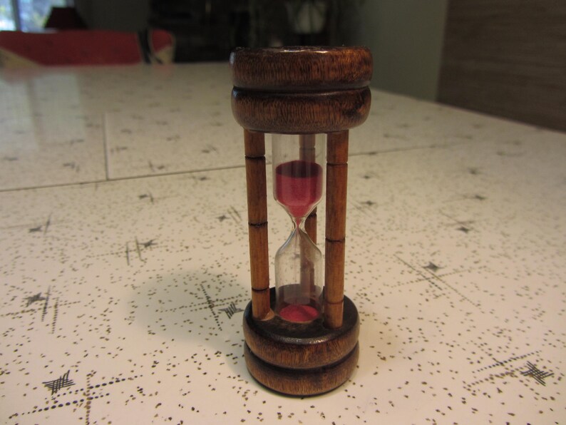 Vintage Wooden Hourglass Sand Timer - Etsy
