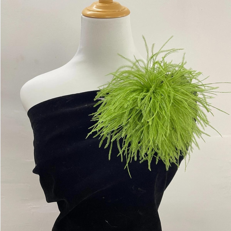 Feather Green Pin - Etsy