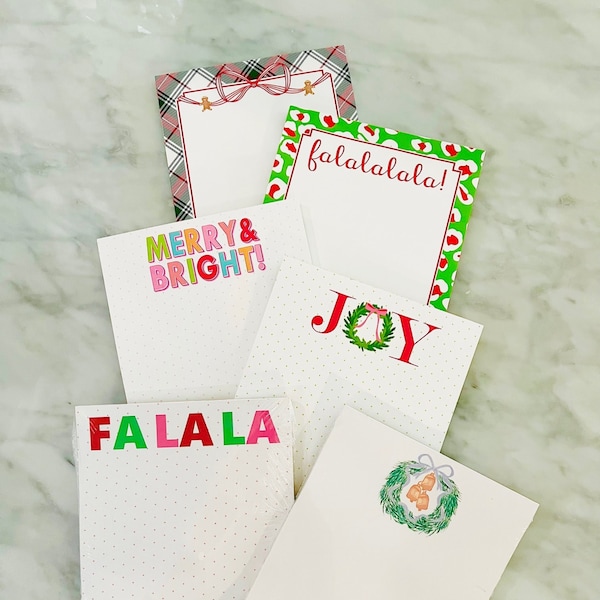 Christmas Notepads - Etsy