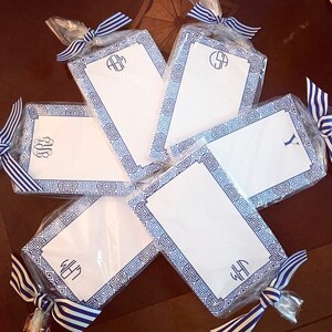 Blue & White Chinoiserie Personalized Notepads Double Happiness - Set ...