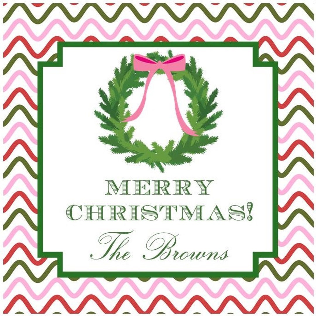 Christmas Holiday Sticker, Gift Enclosure Card, Address Label ...