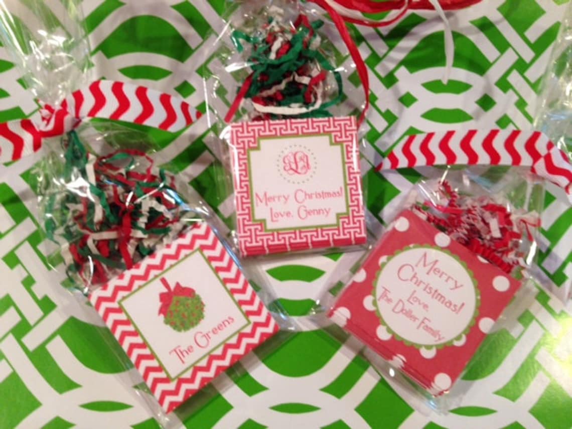 Christmas Holiday Sticker Gift Enclosure Card Address Label | Etsy