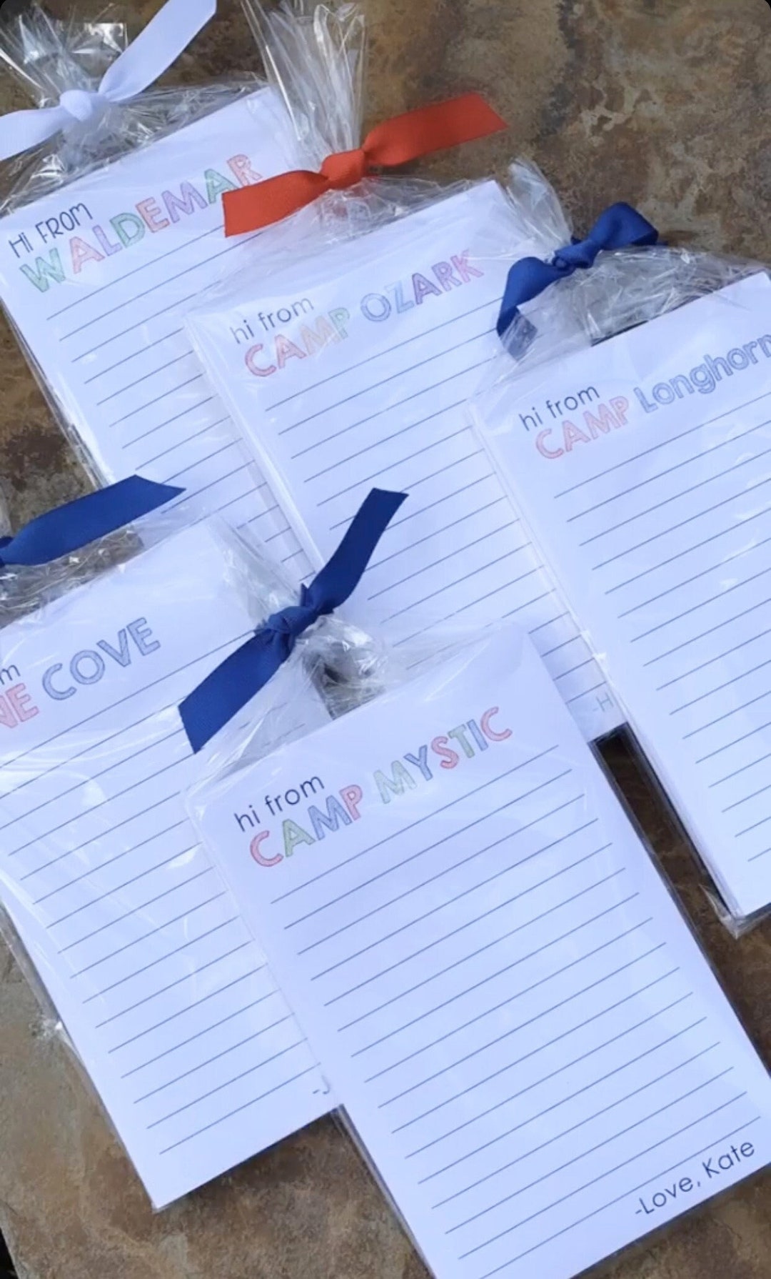 Personalized CAMP Notepads - Set of 2 - Monogrammed Notepads - Etsy